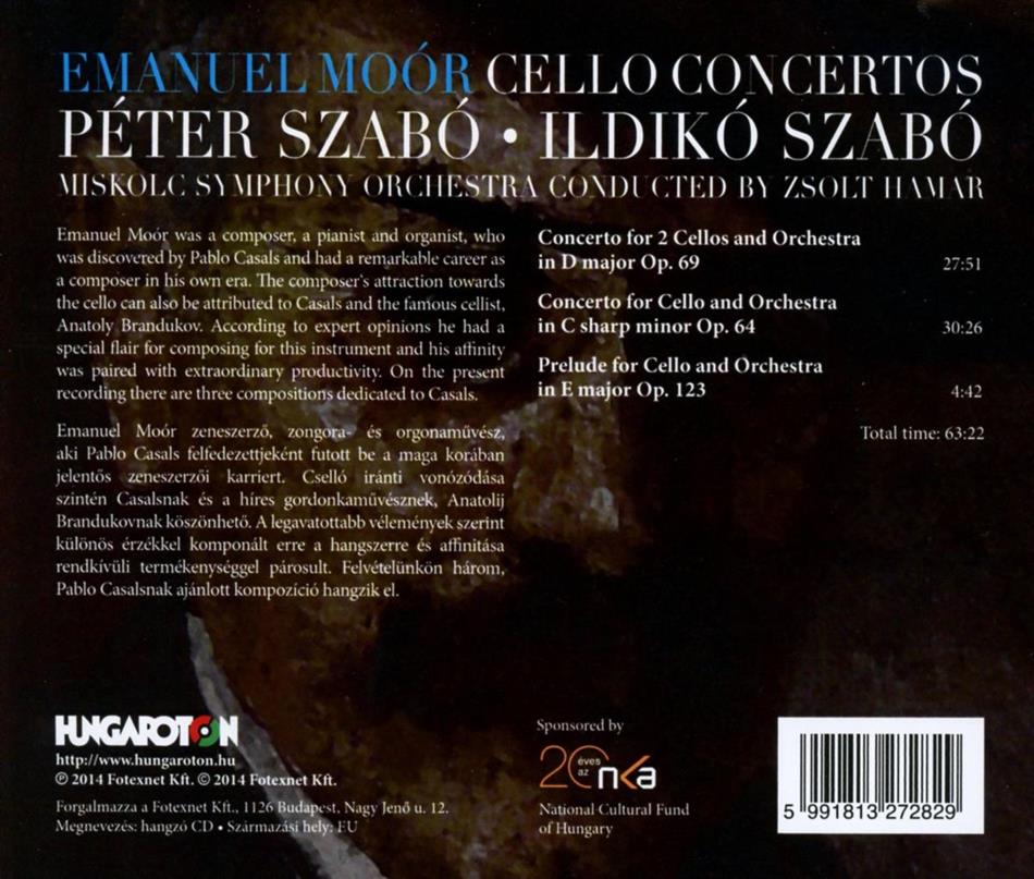 Emanuel Moor (1863-1931), Zsolt Hamar, Peter Szabo, Ildiko Szabo ...